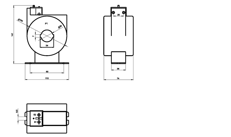 LMZ(1、2、3、4)D-0.66 系列户内、全密封、浇注式低压电流互感 - 浇注式低压电流互感器 - 北京恒源利通