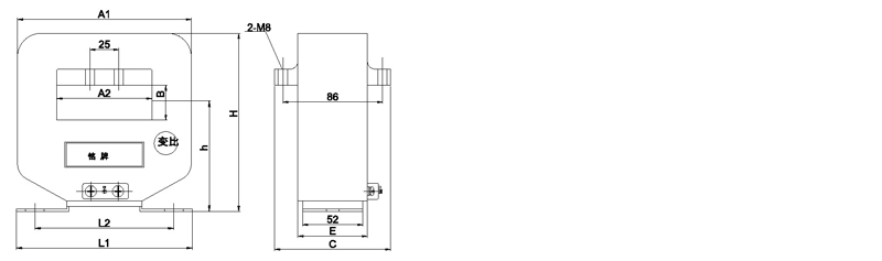 LMZ1-0.66、LMZ1-0.5、LMZ(J)1-0.5系列户内、全密封、浇注式低压电 - 浇注式低压电流互感器 - 北京恒源利通